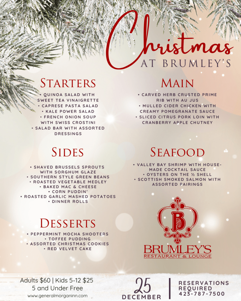 Christmas Buffet – The General Morgan Inn and Conference Center